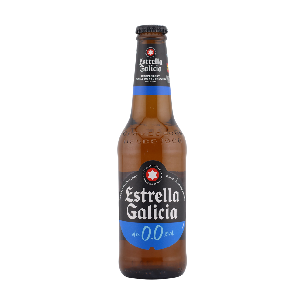 Estrella Galicia sin 0% alcohol free 330ml x 24 – A&A Wines Ltd.