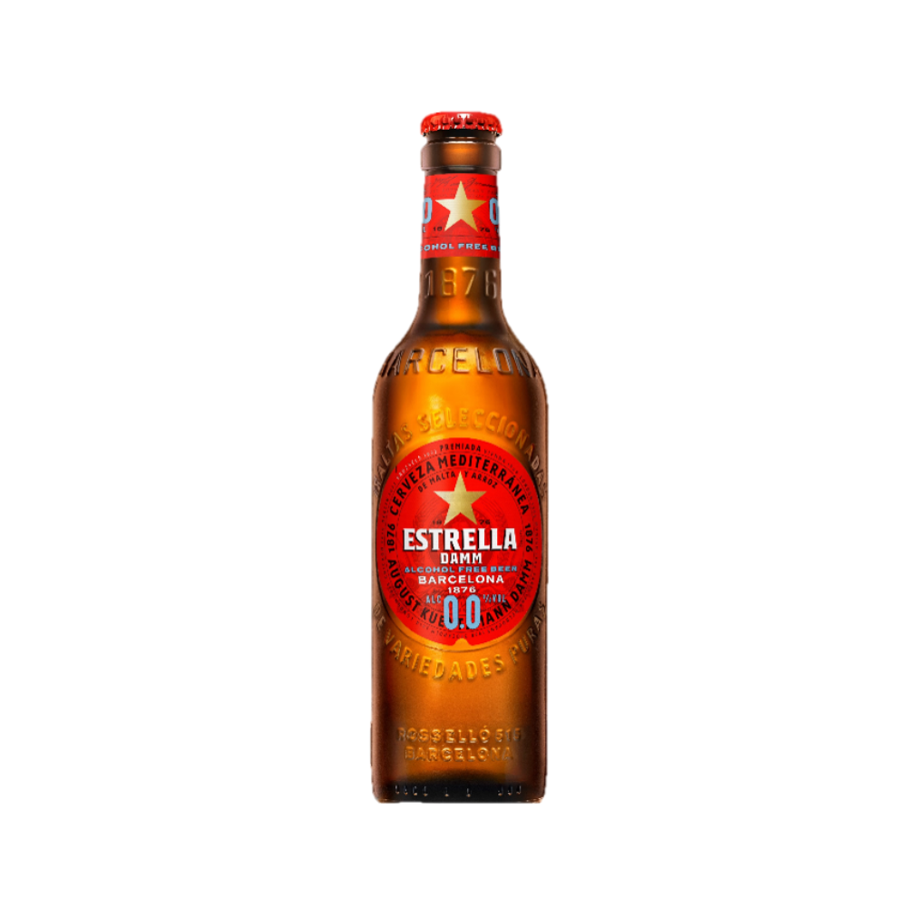 Estrella Damm Alcohol Free 0% 330ml x 24 – A&A Wines Ltd.